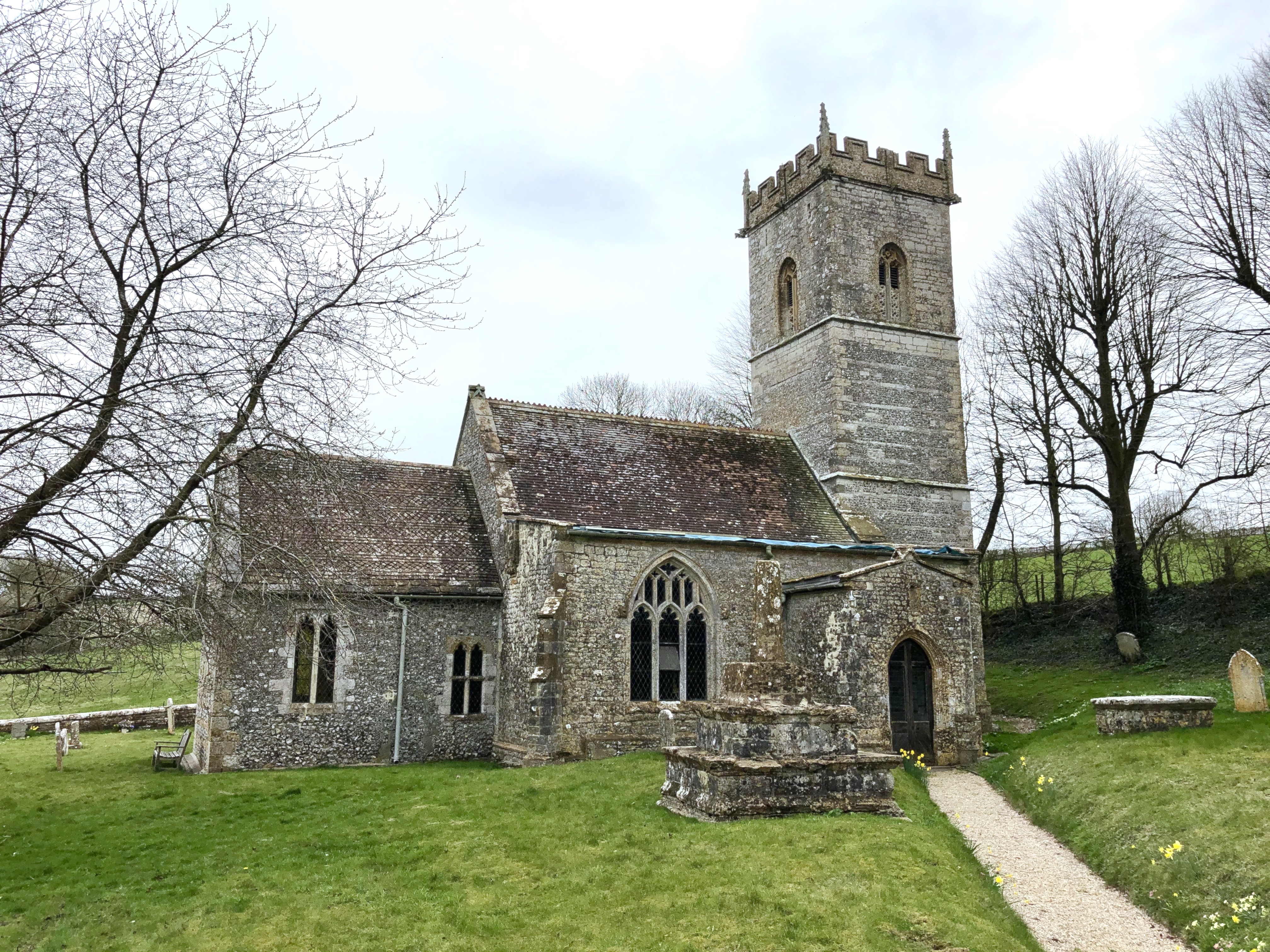 CHESELBOURNE . DORSET . ST MARTIN – Scratch Dial, Old Dial (1631 ...