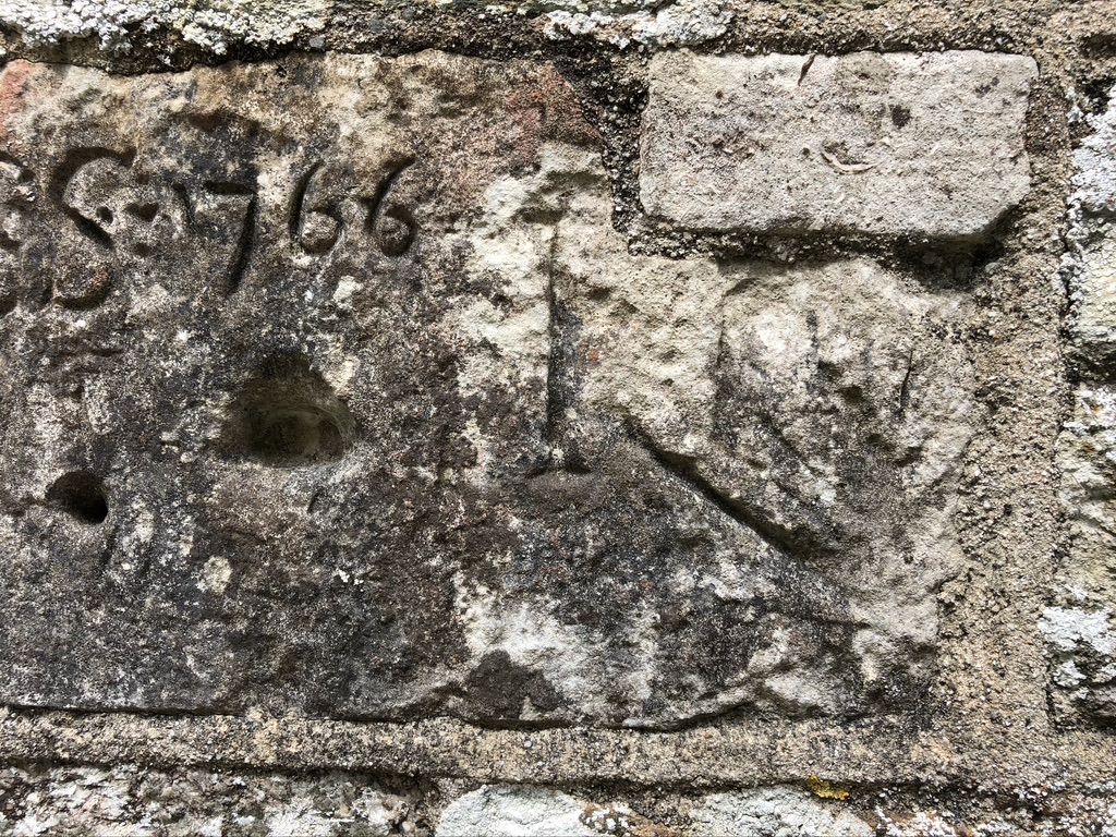 FEOCK . CORNWALL . CHURCH OF ST FEOCK . SCRATCH DIAL – GAUDIUM SUB SOLE ...