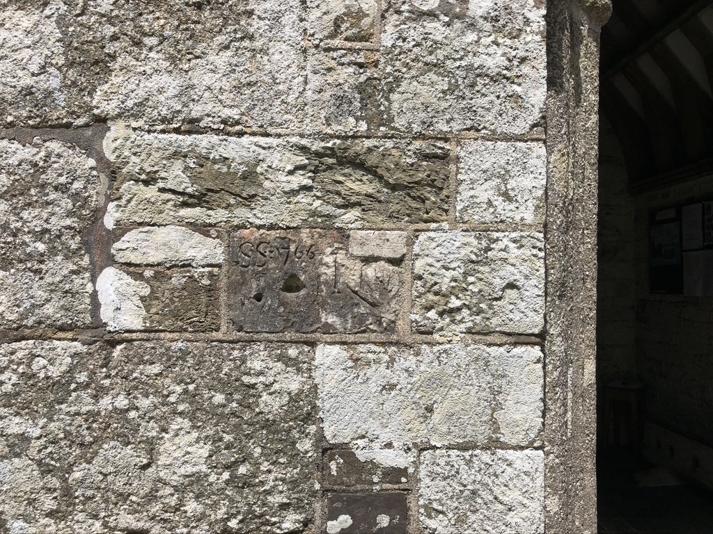 FEOCK . CORNWALL . CHURCH OF ST FEOCK . SCRATCH DIAL – GAUDIUM SUB SOLE ...