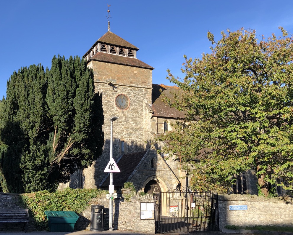 KNIGHTON . POWYS . ST EDWARD – Scratch Dial (?) – GAUDIUM SUB SOLE ...