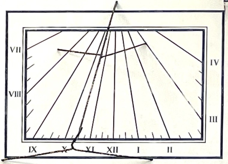 CHRIST CHURCH COLLEGE . OXFORD – Vertical Dial c1750 – GAUDIUM SUB SOLE ...