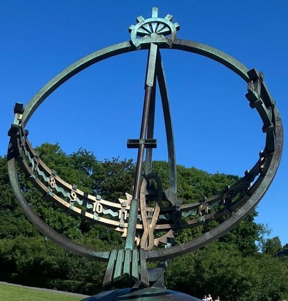 OSLO . FROGNER PARK . ARMILLARY SPHERES by Vigeland (1930); Wegner ...