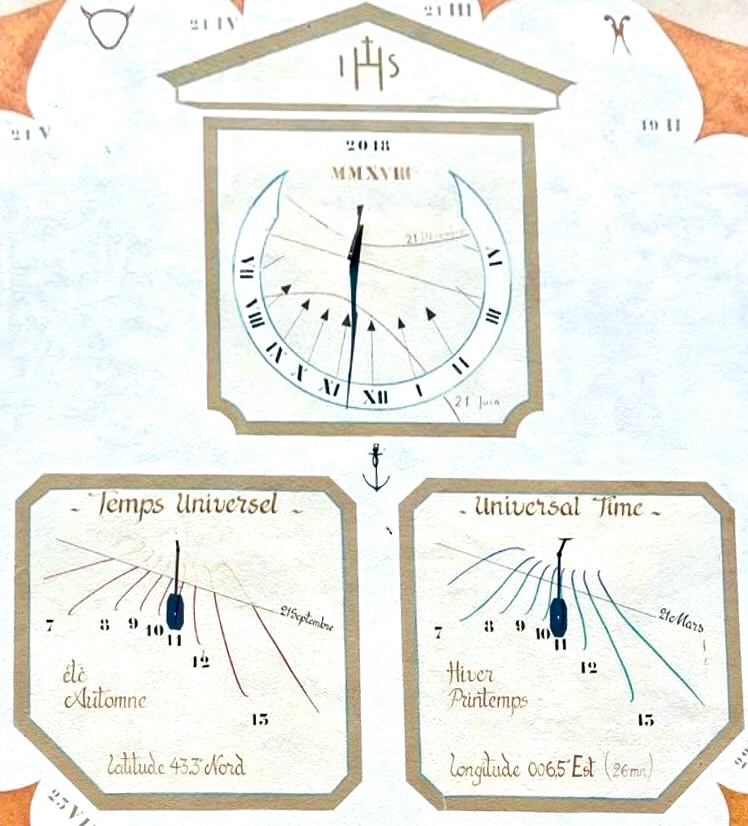 COGOLIN . VAR . FRANCE – Vertical Dials – GAUDIUM SUB SOLE . SUNDIALS ...