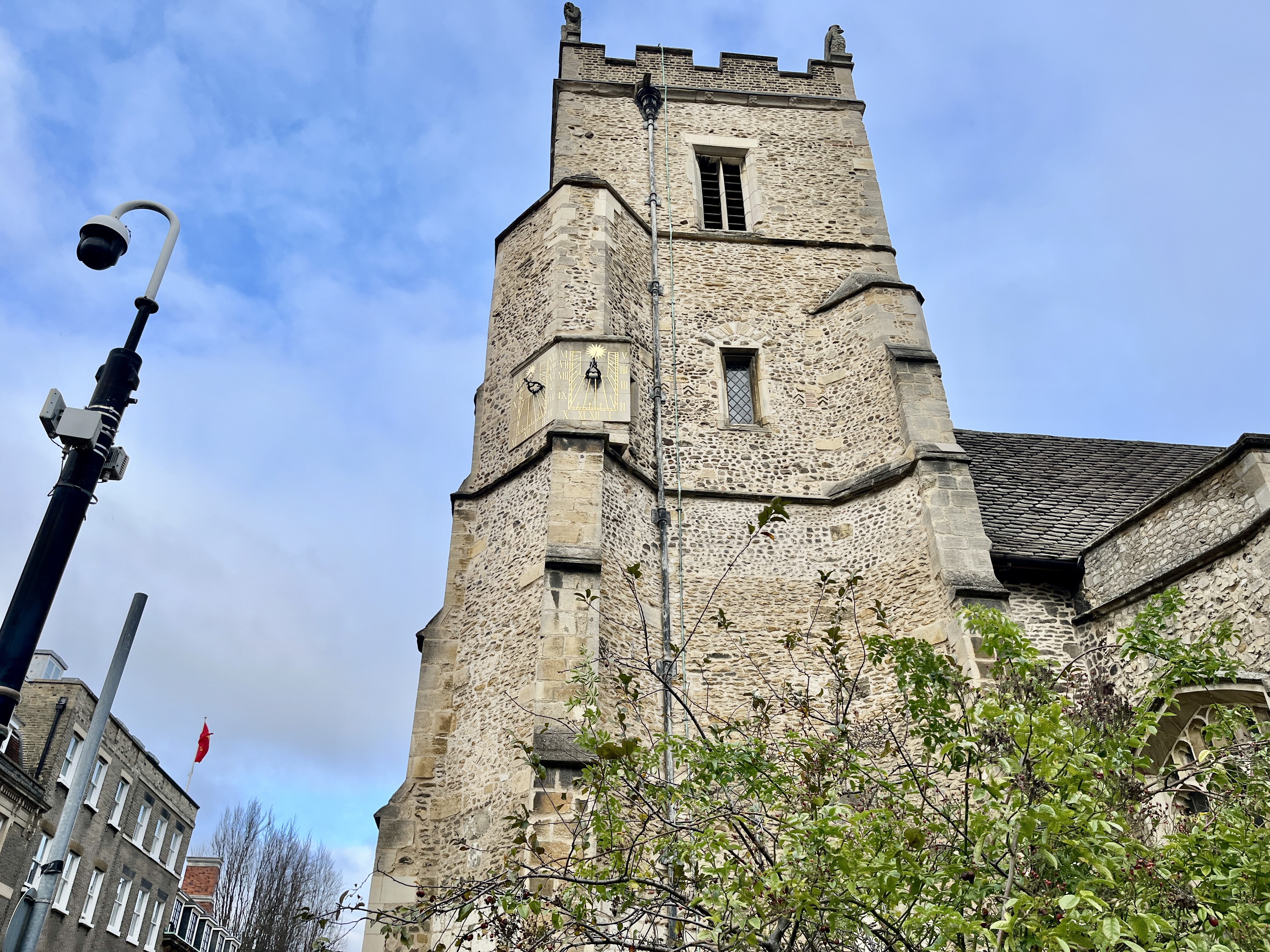 ST BOTOLPH’S CHURCH . CAMBRIDGE – Vertical Dial – GAUDIUM SUB SOLE ...